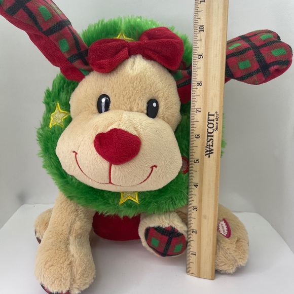 Goffa | Toys | Goffa Christmas Puppy Dog Stuffed Plush Light Up Wreath ...